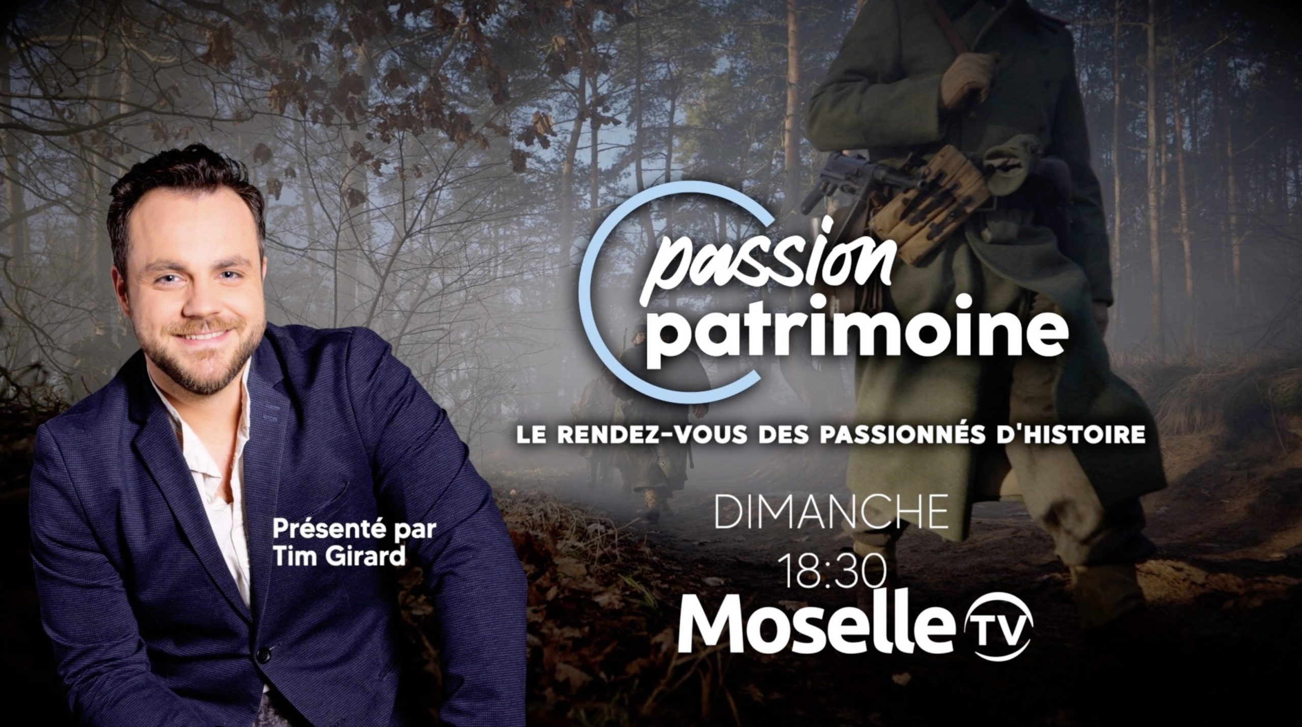 Tim Girard, présentateur de l'émission Passion Patrimoine