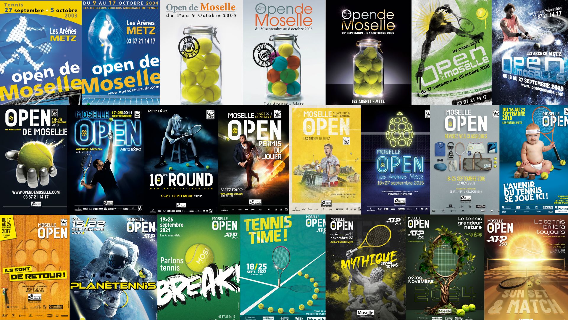Moselle Open : 22 ans d'affiches
